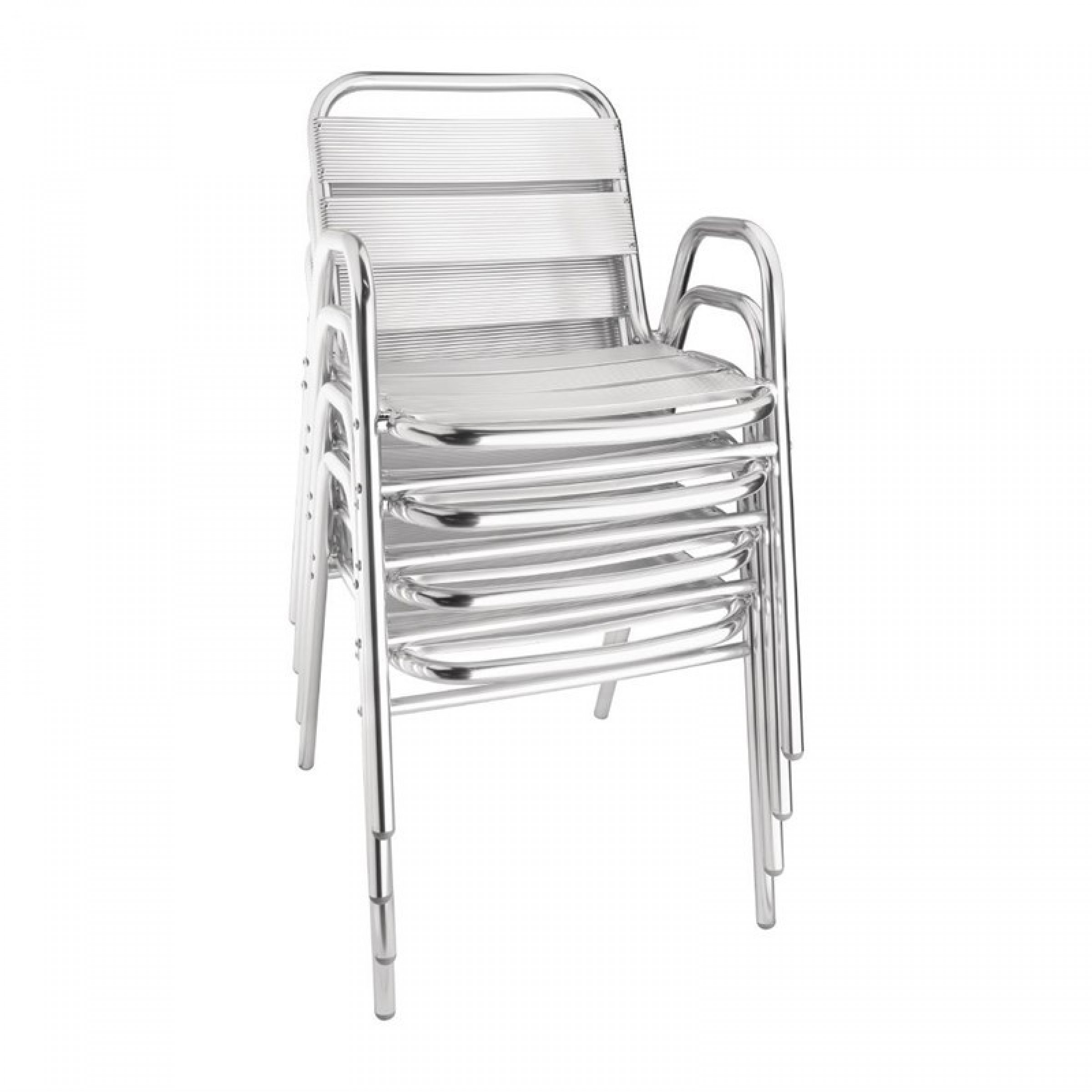 STACKABLE ALUMINUM CHAIR WITH ARMRESTS ARKU501 - ARKU501